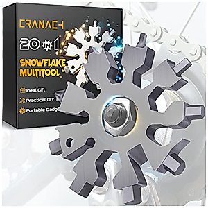Snowflake Multitool Tools Gifts for Men - Christmas Stocking Stuffers for Men Adults Gifts for Dad Women 20 in 1 Multi Tool Cool Gadgets for Men Portable Screwdriver Mini Pocket Tools for Husband Him
