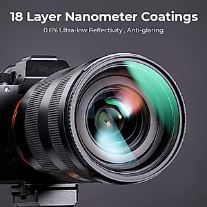K&F Concept 77mm MC UV Protection Filter Slim Frame with 18-Multi-Layer Coatings for Camera Lens (K-Series)