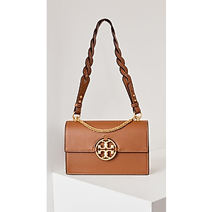 Tory Burch Women's Miller Flap Shoulder Bag, Light Umber, Tan, One Size