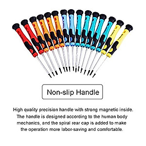 TKFDC Screwdriver Set 33-in-1 Magnetic Hex Torx Screwdriver Bit Set Insulated Screw Driver Bits Precision Repair Phone Tool Kit