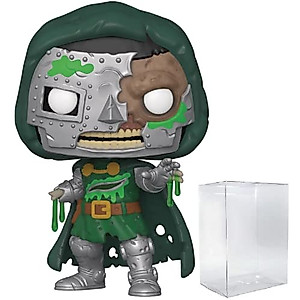 Funko Marvel Zombies - Zombie Dr. Doom Pop! Vinyl Figure (Bundled with Compatible Pop Box Protector Case)