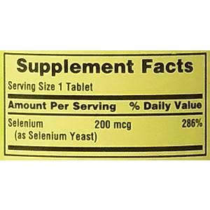 Spring Valley - Selenium 200 mcg, 100 Tablets