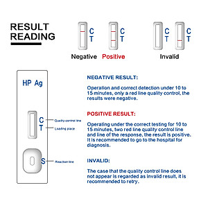 Helicobacter Pylori Stool 2 Test Kits, H. Pylori，10-15 Minutes of Quick Home Testing, The Result is Highly Accurate, Easy to Read and use