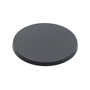 Stonehaven Miniatures 10PK - Blank Miniature Bases, 2" Diameter - Designed for 28mm Scale Table Top War Game Miniatures - Plastic, Black