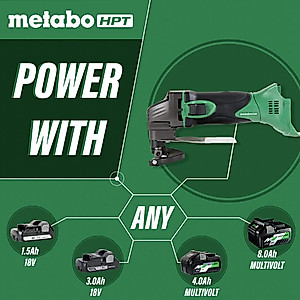Metabo HPT 18V MultiVolt™ Cordless Shear | Tool Only - No Battery | 8 Cutting Edges | CE18DSLQ4