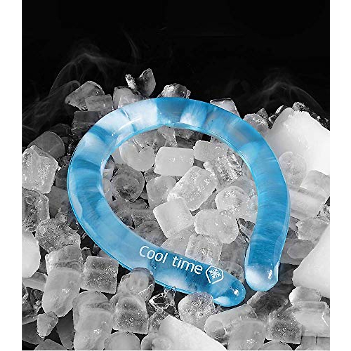 Neck Cooling Tube (Blue,3) | Wearable Cooling Neck Wraps for Summer Heat I Cold Gel Ice Pack | Reusable Neck Cooler Commute and Outdoor Activities | Relief for Hot Flashes or Fever (Blue)