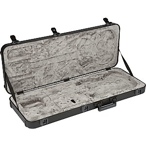 Fender Stratocaster Hard Case with TSA Lock, Telecaster Guitar Case, Deluxe Molded, Black