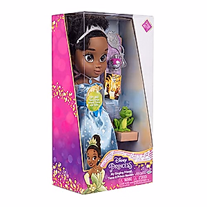 Disney Princess Tiana Doll My Singing Friend Tiana & Naveen Frog Plus Accessories - Tiana Sings Almost There and Talks for Girls Ages 3+