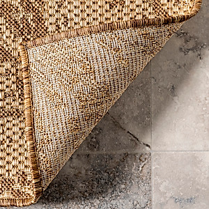 nuLOOM Marsha Contemporary Indoor/Outdoor Area Rug, 8' x 10', Beige