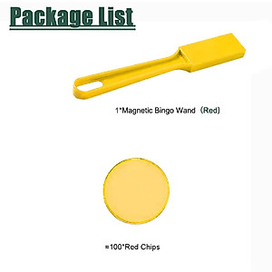 Dacefloy Magnetic Wand and 100 Bingo Chips Educational Learning STEM Kit Magnet Tool for Science Experiment,Classroom Game, Sensory Bins