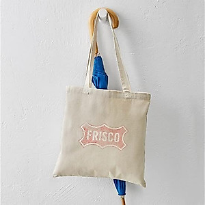 CafePress Faded Frisco Tote Bag Natural Canvas Tote Bag, Reusable Shopping Bag