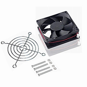Wathai 80mm x 25mm DC Brushless Case Cooling Fan 12V 0.35A Ball Bearing 4500RPM High Speed