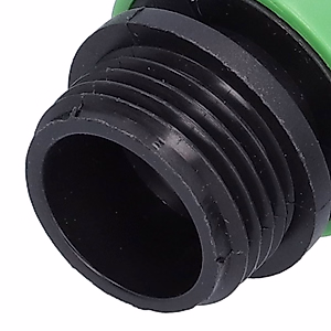 Garden Hose Quick Connector, NPT 3/4 Female Male Thread Coupler Nipple for Garden Lawn Irrigation, Plastic Water Hose Connect for Sprinklers and Spray Nozzles, Green (5 Pcs in Each Set)