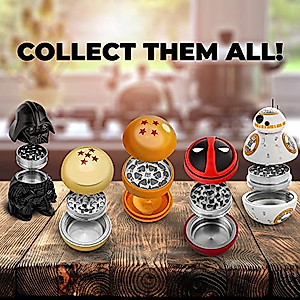 Star Wars Spice Grinder, BB-8 Grinder ,Perfect Size 2", 3 Piece Spice Grinders