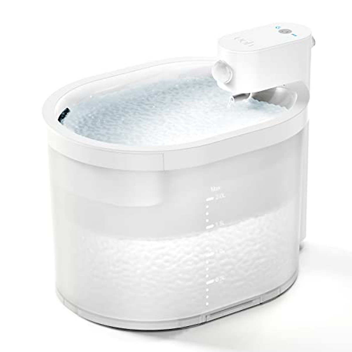 uahpet Cat Water Fountain, Wireless & Battery Operated 67oz/2L Automatic Pet Water Fountain for Cats, Dogs, Multiple Pets