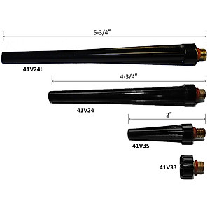 WeldingCity 14-pcs TIG Welding Torch Accessory Kit 1/16"-3/32"-1/8" (AK4) Collet-Collet Body-Ceramic Cup-Tungsten Electrode (Red)-Back Cap for Torch 9, 20 & 25 Weldcraft Miller Lincoln Hobart ESAB