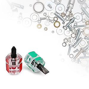 Screwdriver Kit Set Mini Small Portable Radish Head Screw Driver Transparent Handle Car Repair Hand Tools Mini Screwdriver Electric Set Screwdriver Kit