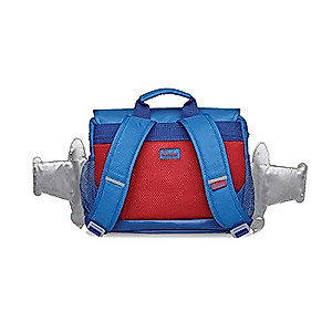 Bixbee Personalized Toddler Backpack, Blue Rocket Bookbag for Kids & Toddlers Ages 3 - 5 | Custom Backpack with Name for Boys & Girls | Water Resistant Monogrammed School Bag