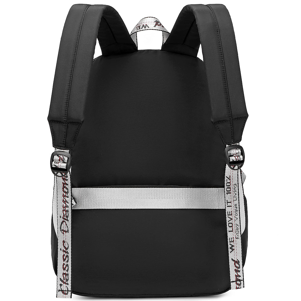 Spotted Tiger School Backpack for Girls Bookbag School Bag Aesthetic Backpack for Teen Girls Women (Black)