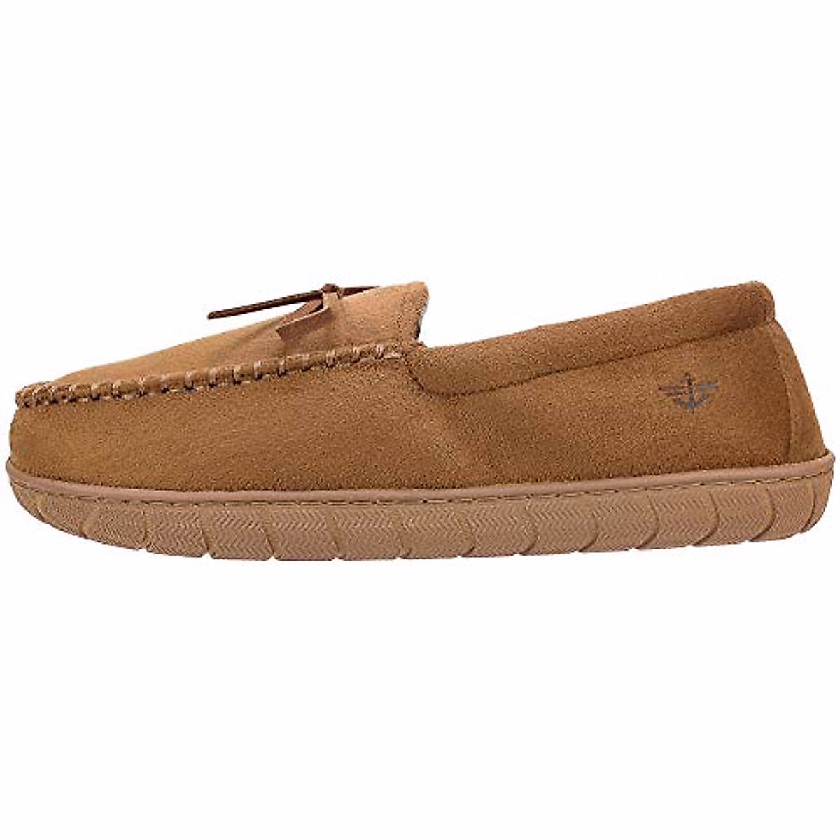 Dockers Men’s Moccasin Heritage Slipper, Dark Tan, MD Men's Size 7 to 8