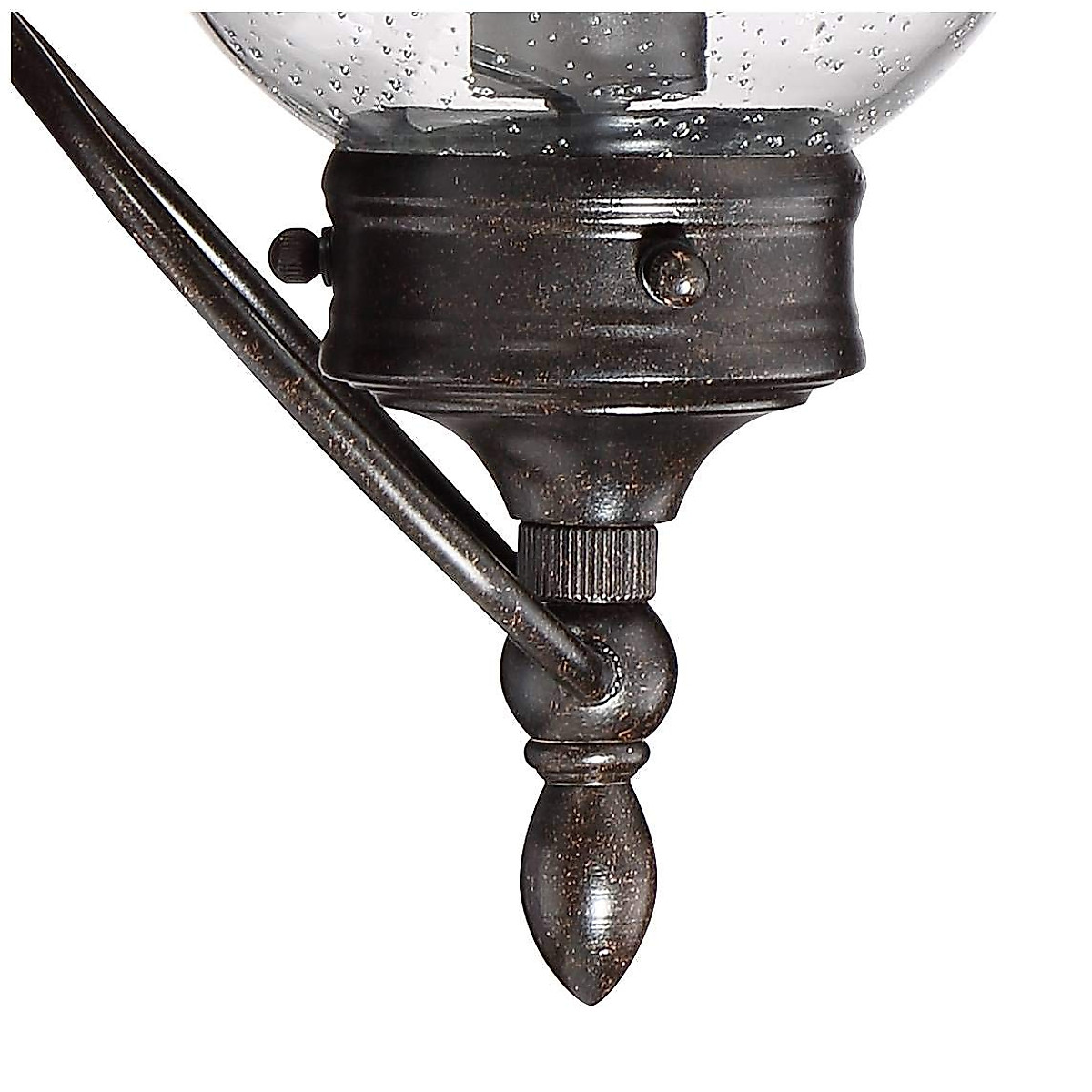 Franklin Iron Works Carriage Traditional Outdoor Wall Light Fixture LED Bronze Brown 22" Clear Seedy Glass Shade Decor Exterior House Porch Patio Outside Deck Garage Yard Front Door Garden Home