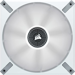 CORSAIR ML140 LED Elite, 140mm Magnetic Levitation White LED Fan with AirGuide, Single Pack - White Frame