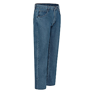 Red Kap mens Relaxed Fit jeans, Stonewash, 36W x 30L US