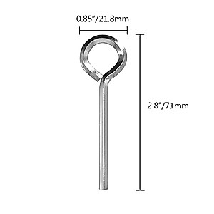 Alamic 5/32 inch Standard Hex Dogging Key Allen Wrench Door Key for Push Bar Panic Exit Devices - 6 Pack