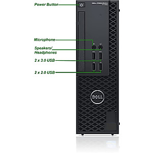 Dell Precision T1700 Small Form Factor Computer Desktop PC, Intel Core i7, 16GB Ram, 256GB SSD, 2TB Hard Drive, WiFi & Bluetooth, HDMI, NVIDIA GeForce GT 1030 2GB DDR5, Windows 10 (Renewed)