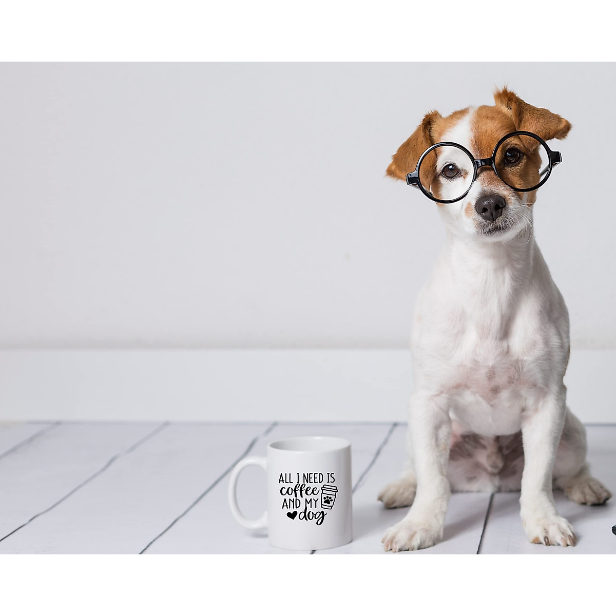 Dog Mom Gifts For Women - 11oz Coffee Mug and 15oz Wine Glass Gift Set - Funny Dog Mom Idea For Mother's Day