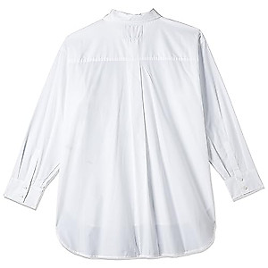 Karl Lagerfeld Paris Women's Long Sleeve Iconic Blouse, Motif Soft White, Large