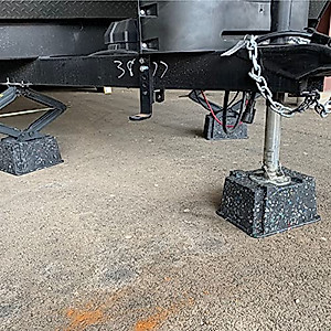 OX BLOX Trailer Jack Block | RV and Camper Blocks for Any Tongue Jack, Post, Foot, or stabilizer (Round or Square) | Supports up to 10,000 lbs per Block