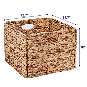 12.7" Foldable Storage Basket with Iron Wire Frame By Trademark Innovations (Set of 4)