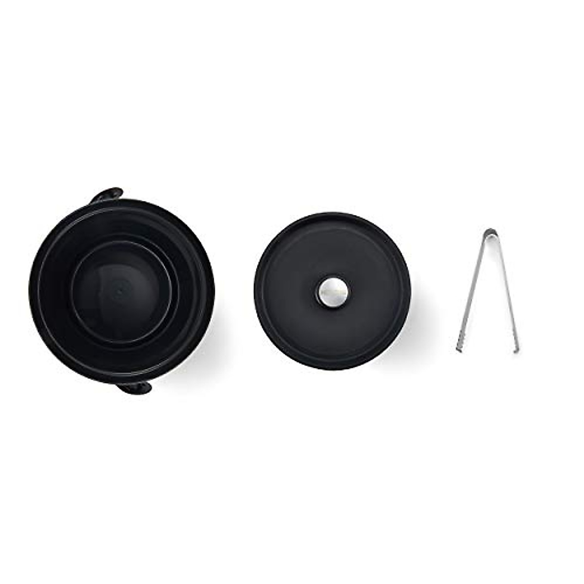 Houdini Bucket with Tongs Ice Accessory, 4 quart, STAINLESS