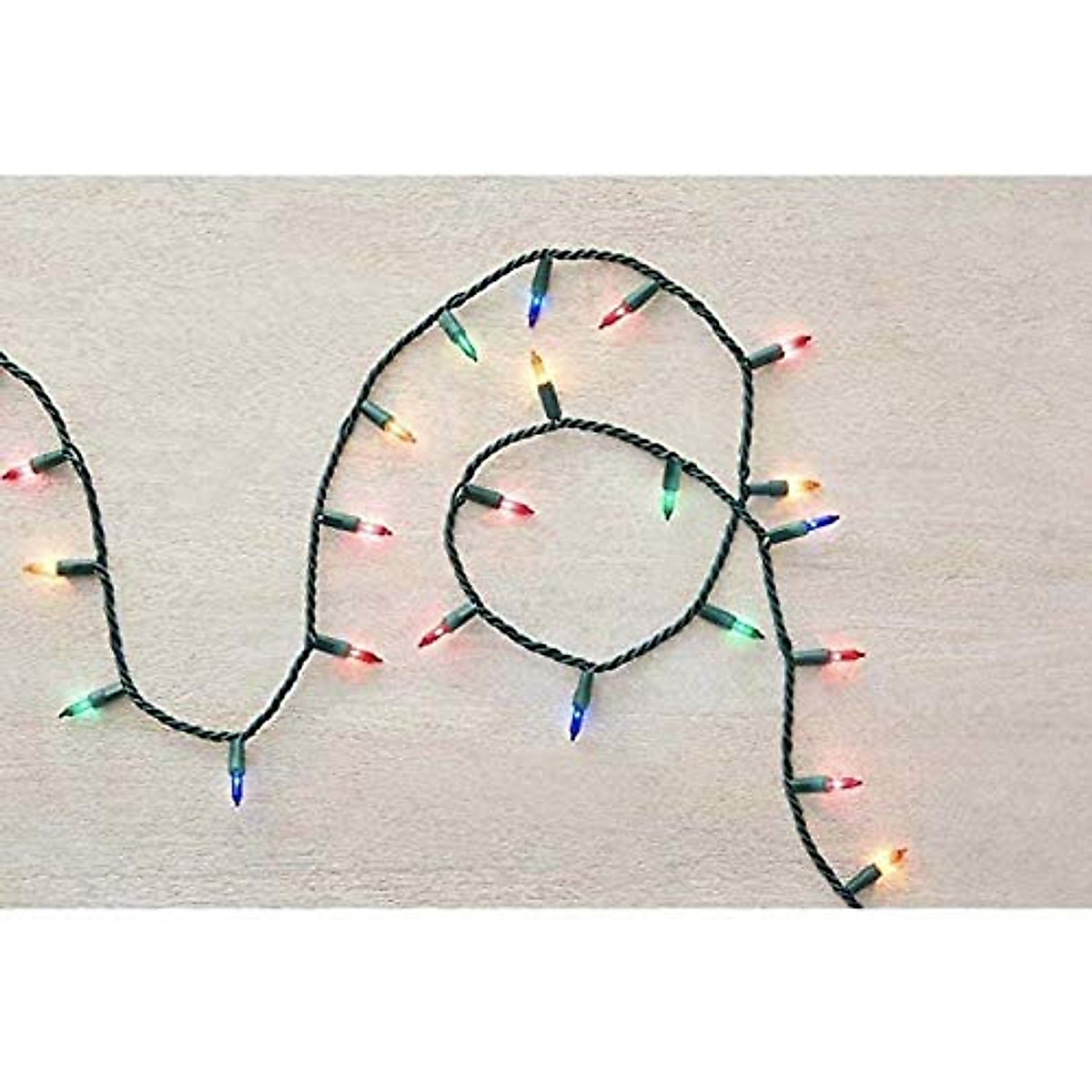 Home Accents Holiday 20 ft. 100-Lights String-to-String Incandescent Lights Mini Bulb Multi Color (4 Pack)