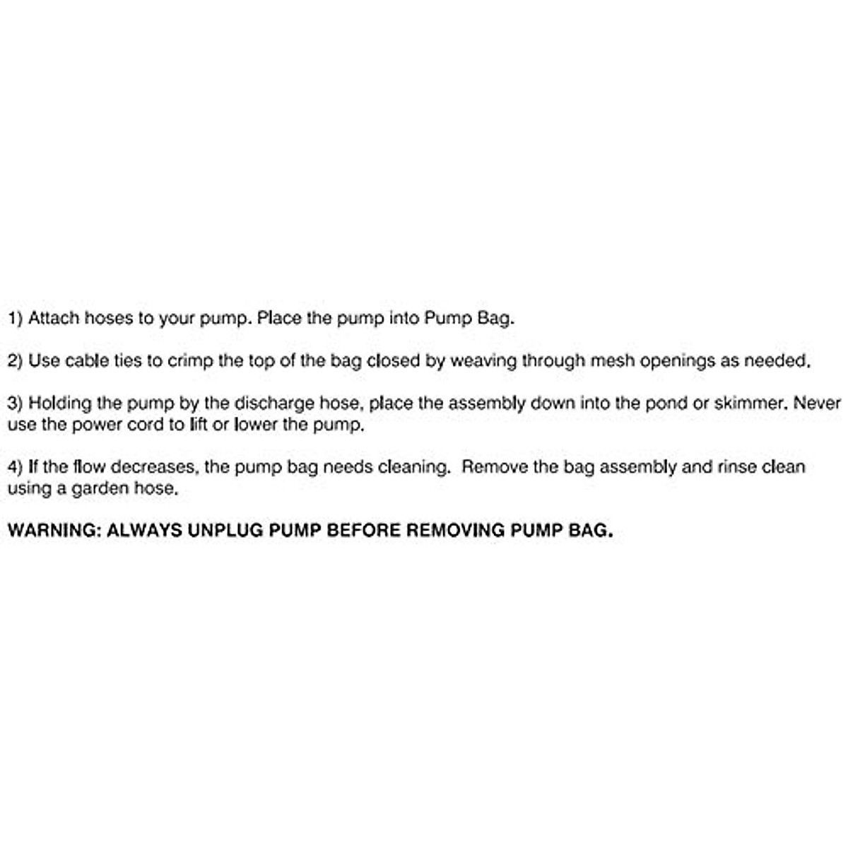 Alpine Corporation Alpine PAL3100 Cyclone Pond Pump-3100 GPH-for Fountains,10.8''L x 6.1'' W x 8.9''H, Black and Blue & Danner 12320 24-Inch by 26-Inch Large Mesh Pump Bag