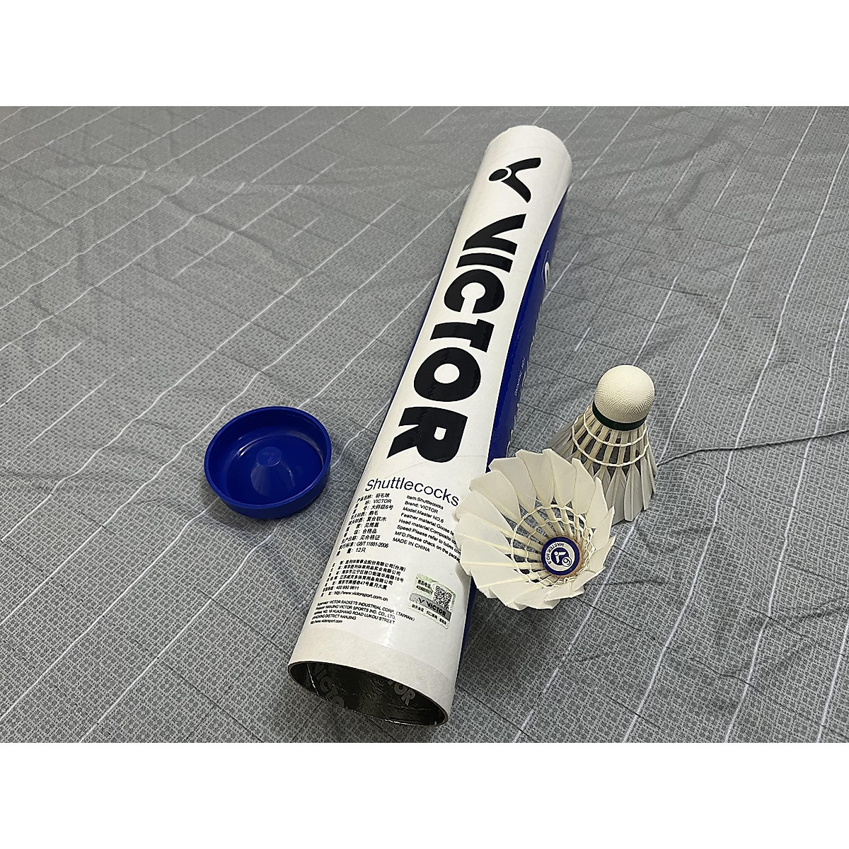 Victor Master No.6 Badminton Shuttlecock Birdy 12-Pack (Speed-77)