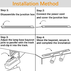 6-Lights Track Lighting Compelete Kit, 20W LED Track Lighting System 3000K Warm White Track Ceiling Light Fixture with Extra 6.5ft Track Rails Track Lighting Heads (6 Heads 3000k kit White)