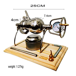 SchAan chinese popcorn maker high pressure popcorn makerTraditional Old-Fashioned Popcorn Machine, Mini Hand Popcorn Machine, Stainless Steel Popcorn Machine