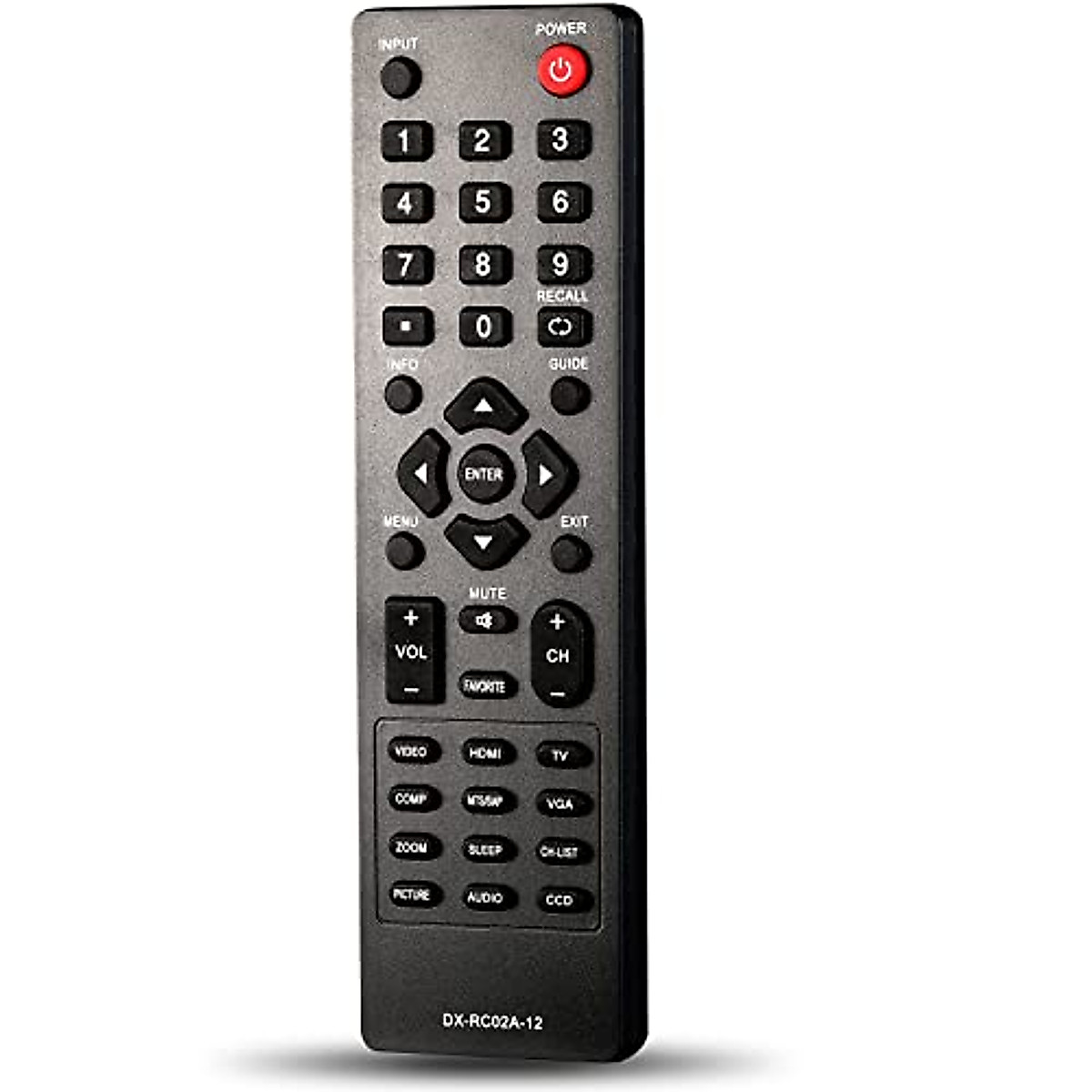 Universal Remote Control Fit for All Dynex LCD LED HDTV TV DX-RC02A-12