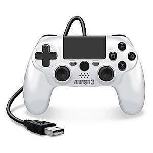 Armor3 Wired Game Controller for PS4/ PC/Mac (White) - PlayStation 4