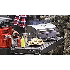 Pit Boss Grills PB100P1 Pit Stop Single-Burner Portable Tabletop Grill , Grey