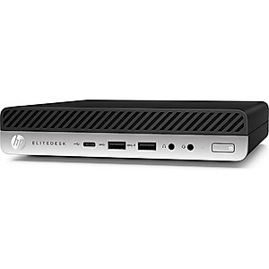 HP EliteDesk 705 G4 Mini, AMD Ryzen 5 Pro 2400GE 3.2GHz, 8GB RAM, 256GB Solid State Drive, Win10P64, (Renewed)