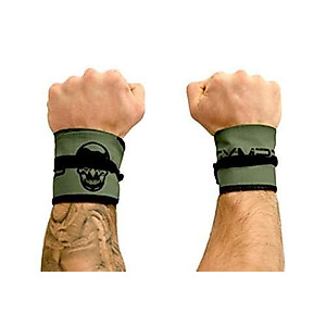 Gymreapers Strength Wrist Wraps for Cross Training, Olympic Lifting, Strength Training, WOD Workouts - Strong Wrist Support for Men and Women - Fits All Wrist Sizes | Men and Women (Ranger Green)