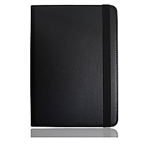 Kuesn Tab 2 10.1 gt-p5100 p5110 Cover case-Folio flip Book Cover case for Samsung Galaxy tab 2 10.1 Elastic Band Closure pu Leather Stand Cover (Black)