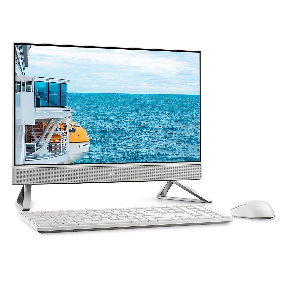 Dell Inspiron 5410 All-in-One Desktop, 23.8" FHD IPS Touchscreen, 12th Gen Intel Core i5-1235U Processor, 32GB RAM, 1TB SSD, Dual Screen Support, Webcam, Microphone Input, WiFi6, Windows 11