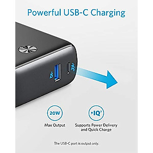 Anker PowerCore Fusion 10000, 20W USB-C Portable Charger 10000mAh 2-in-1 with Power Delivery Wall Charger for iPhone14/13/12 Series, iPad, Samsung, Pixel and More