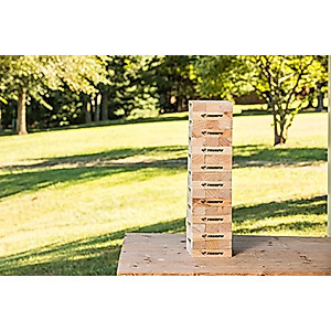 Triumph Sports Triumph Large Tumble Tower - Includes 54 Wood Tumble Blocks and Carry Case