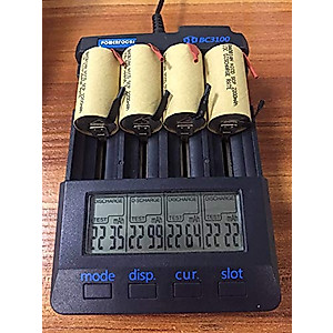 BAOBIAN SubC Sub C 2200mAh 1.2V Ni-CD 10C Discharge Rate Rechargeable Battery Cell with Tabs for Power Tools (15Pcs)