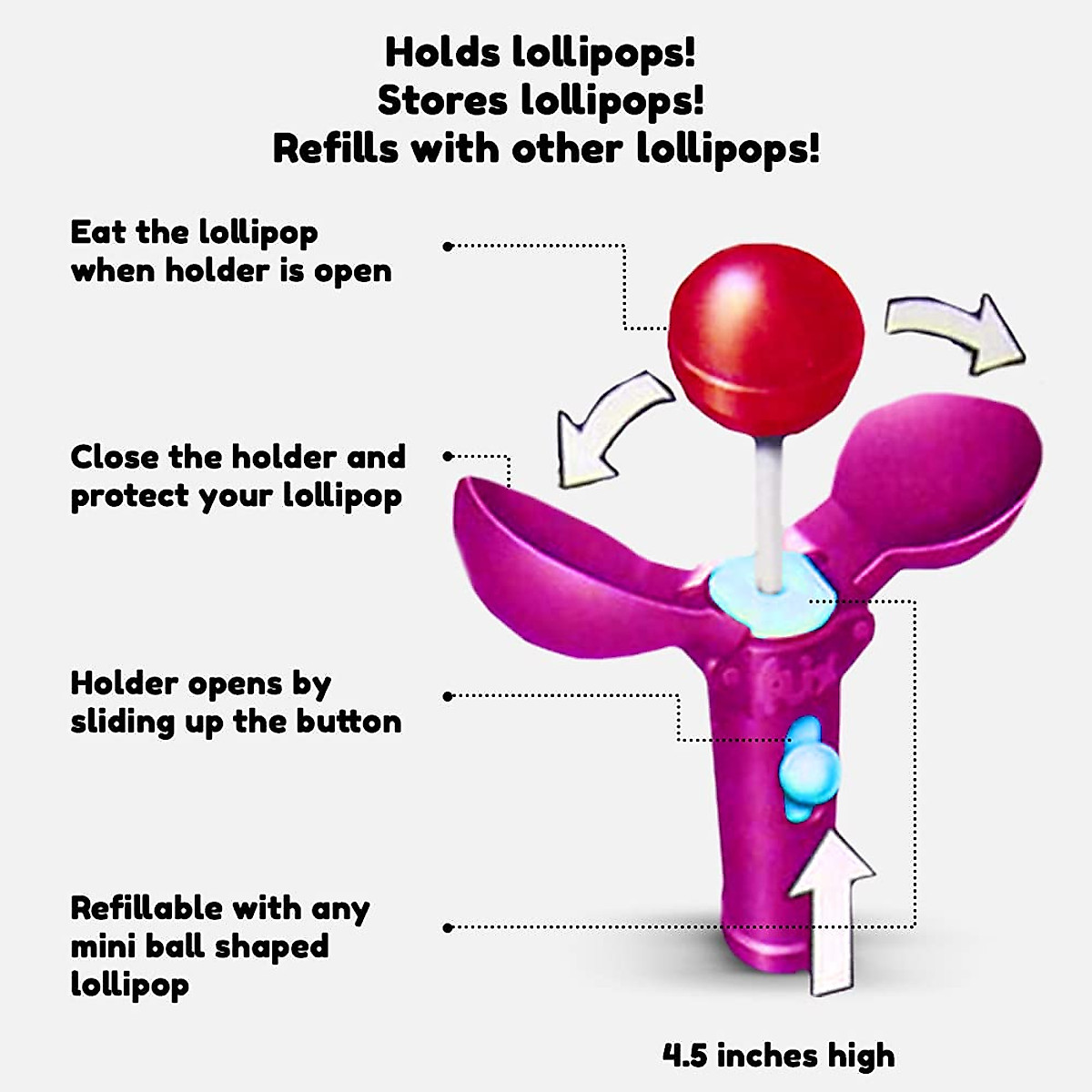 Pop Ups! Jurassic World Lollipop Holder | Gift for Halloween, Jurassic Park Fans | Bulk Set of 12 | Lollipops Included